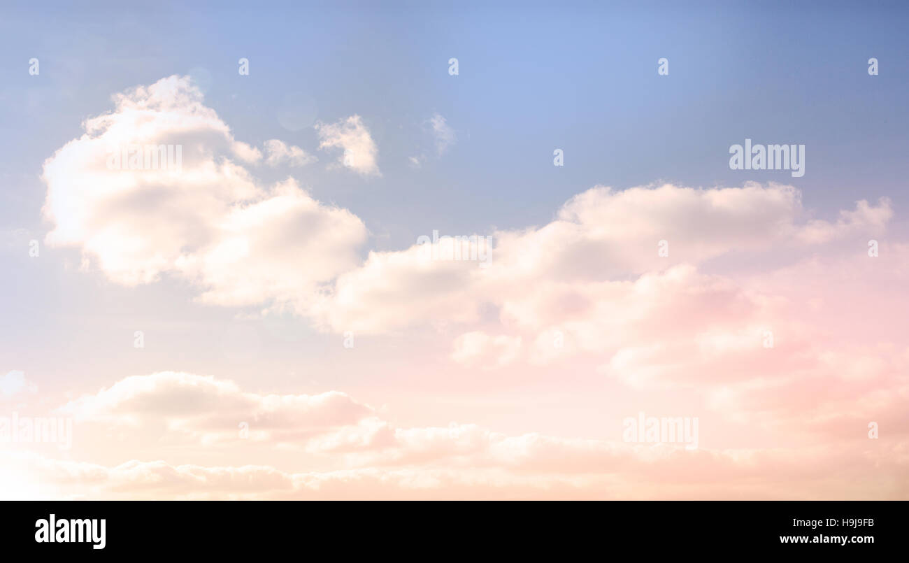 Colored sky with clouds Stock Photo - Alamy