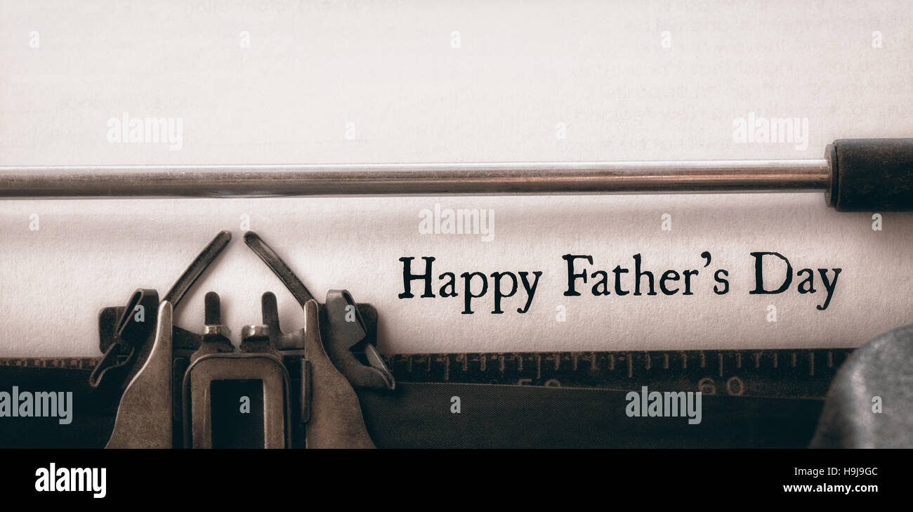 Happy fathers day written on paper Stock Photo - Alamy