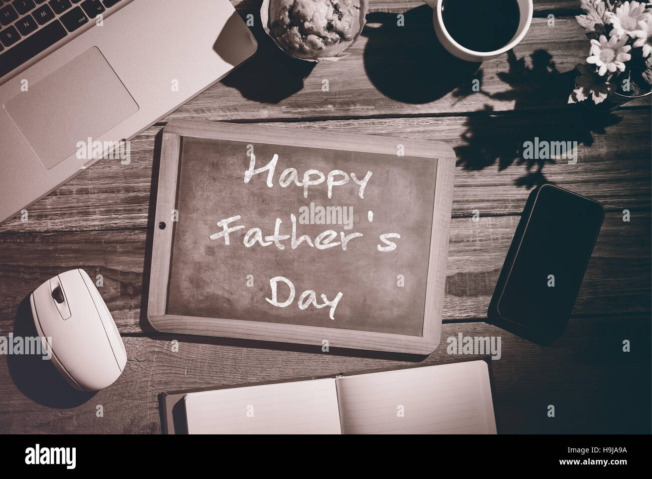 Composite image of happy fathers day Stock Photo - Alamy