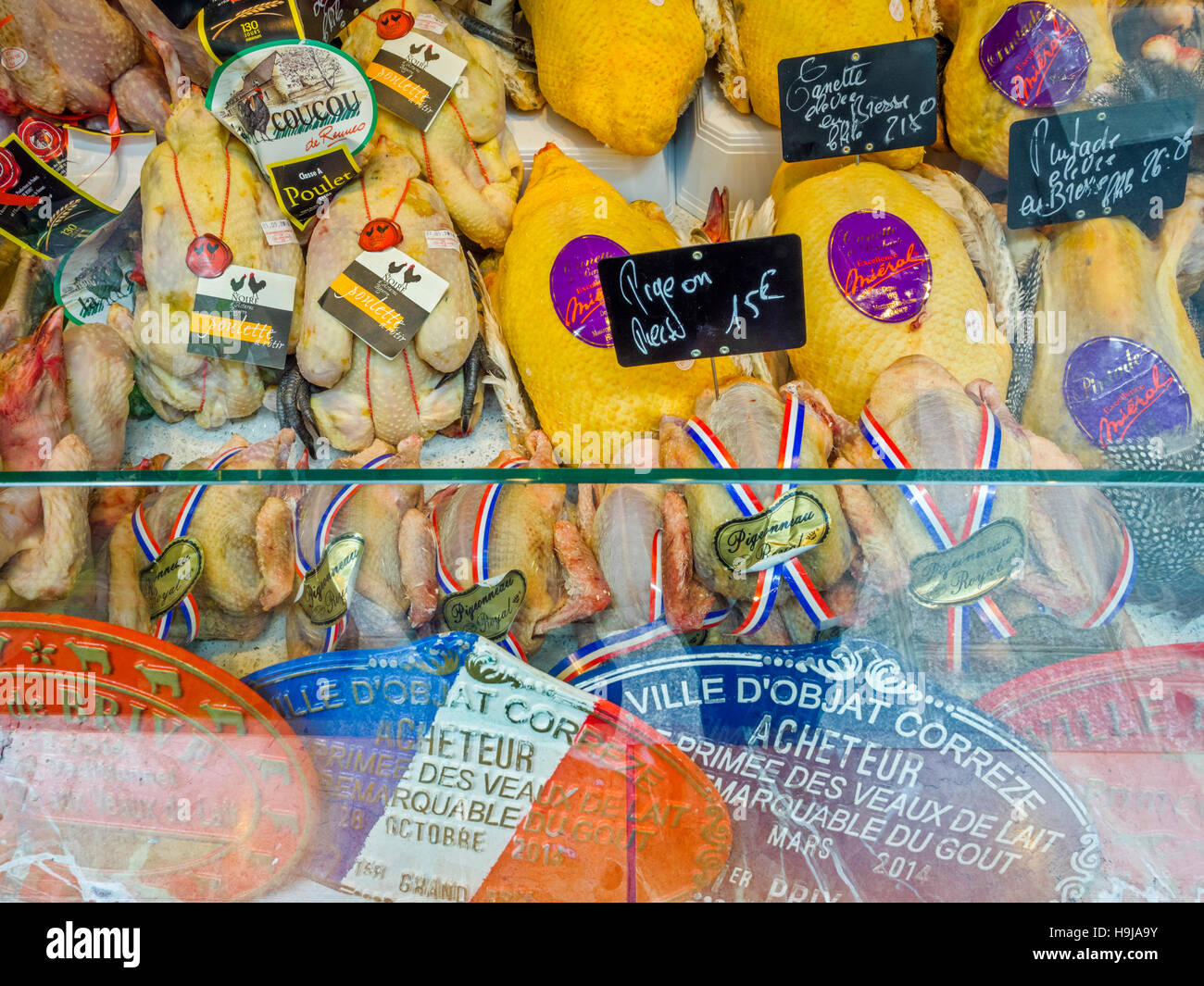 Butcher shop in Paris, France Stock Photo - Alamy
