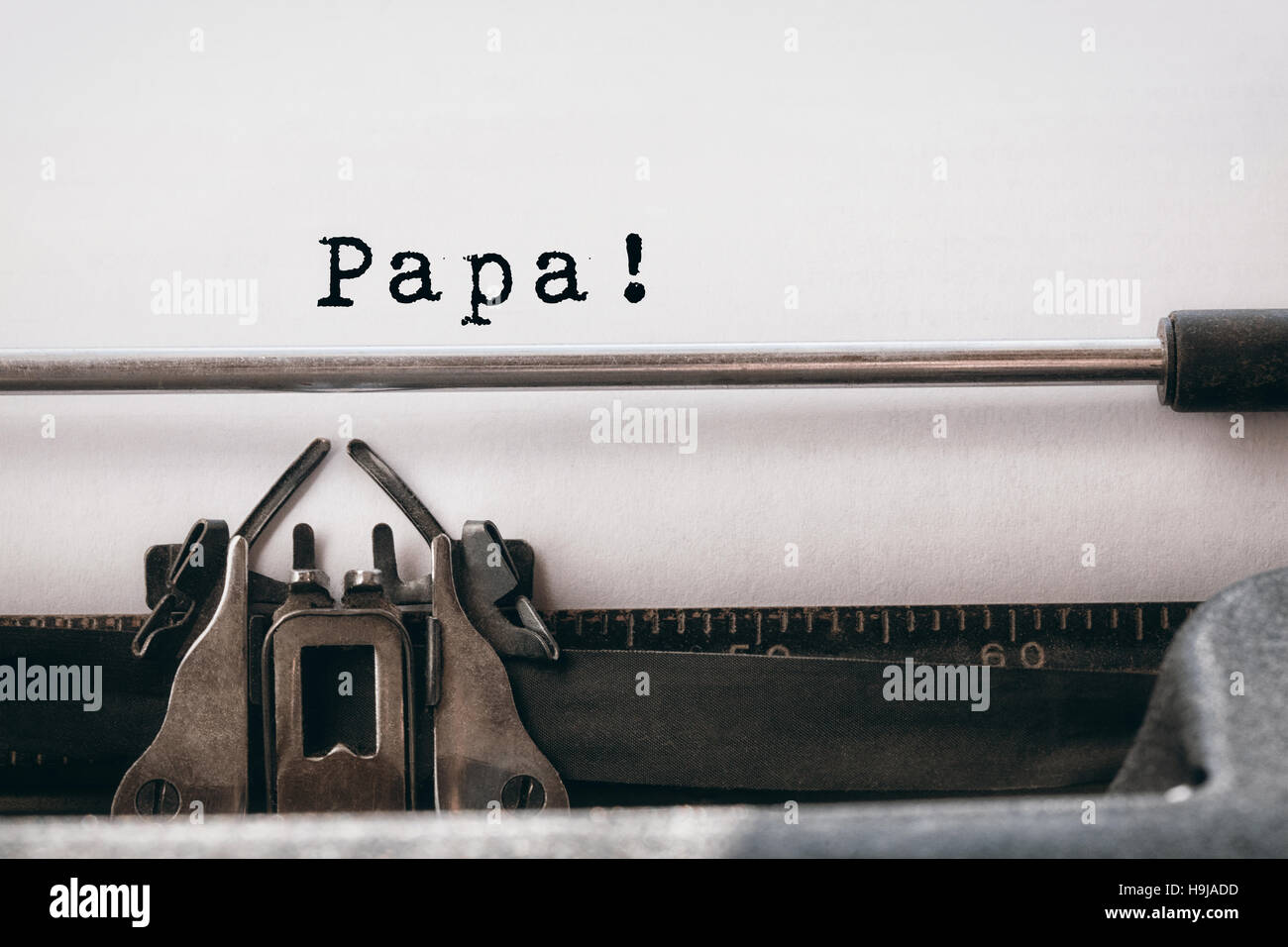 Papa written on paper Stock Photo - Alamy