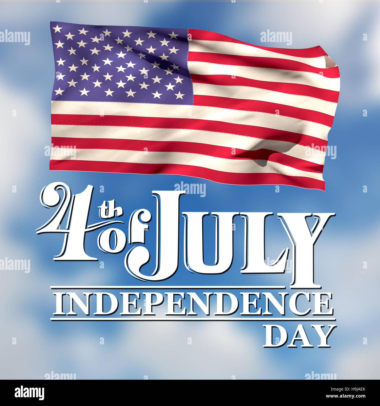 Composite image of independence day graphic Stock Photo - Alamy