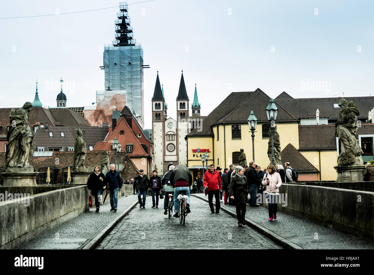 The Old Main Bridge in Würzburg, Germany Stock Photo - Alamy