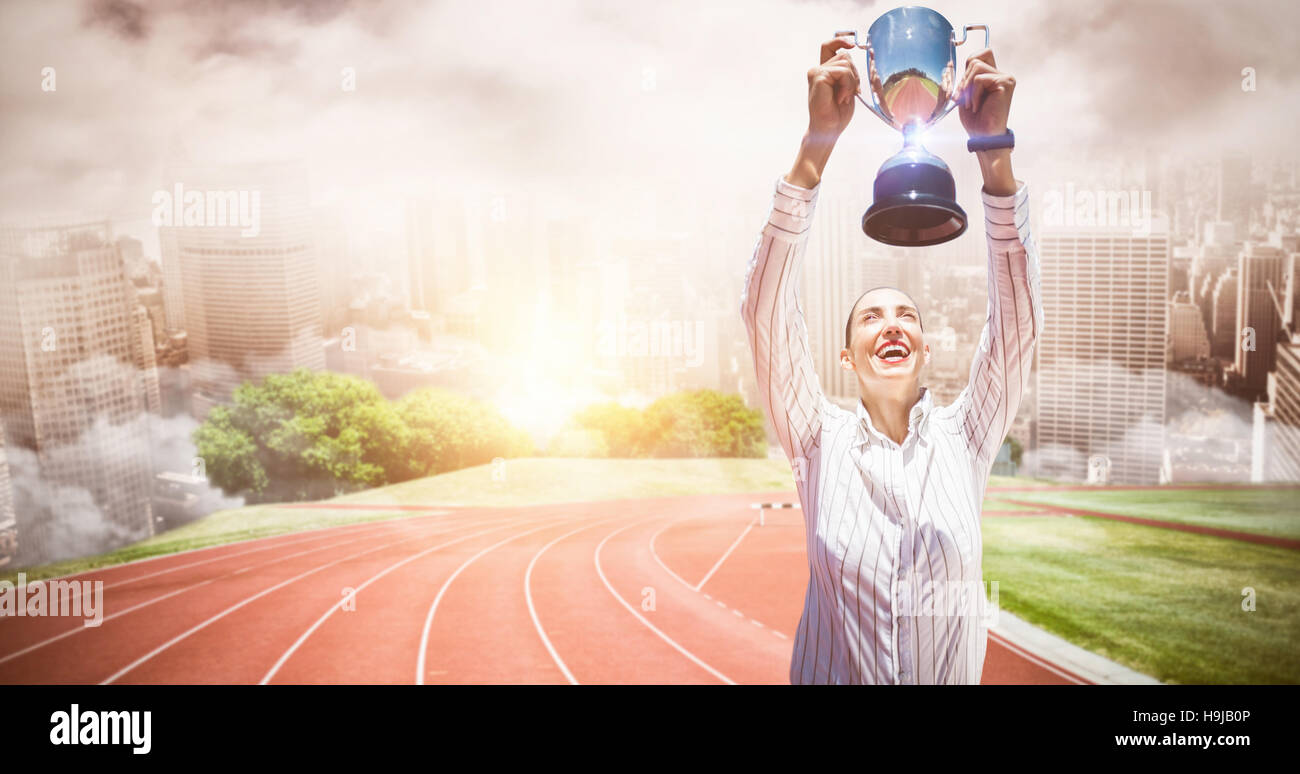 Lifting the trophy hi-res stock photography and images - Alamy