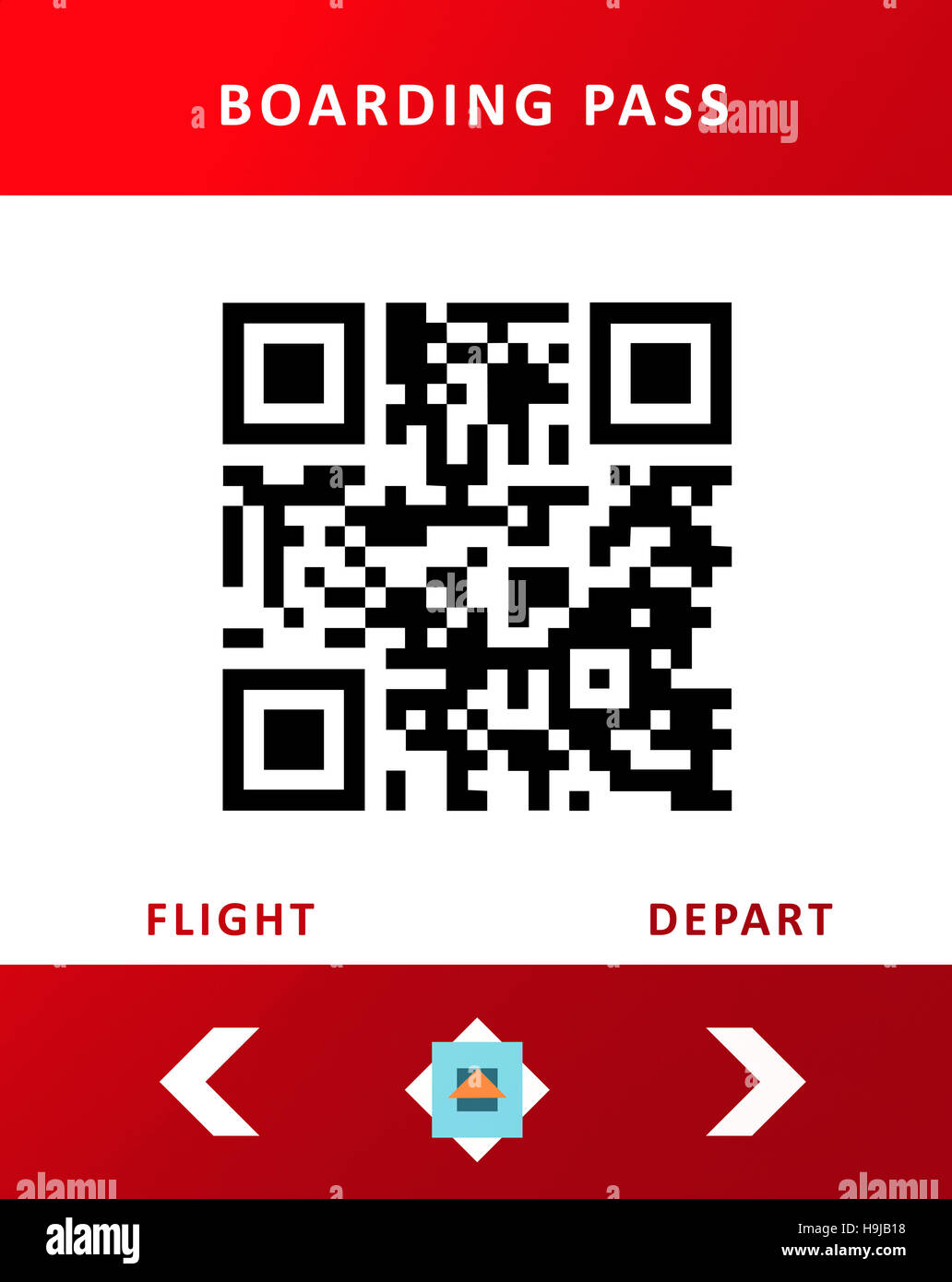 Digital boarding pass Stock Photo - Alamy