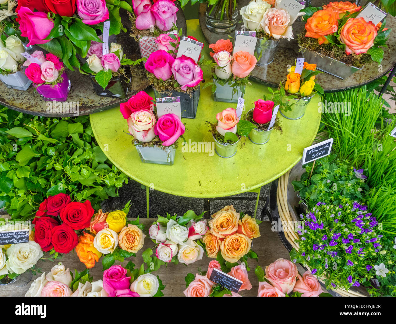Street flower shop in Paris, France Stock Photo - Alamy