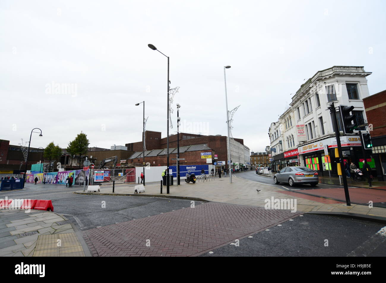Barnsley Town Centre where the new Barnsley Library is currently being ...