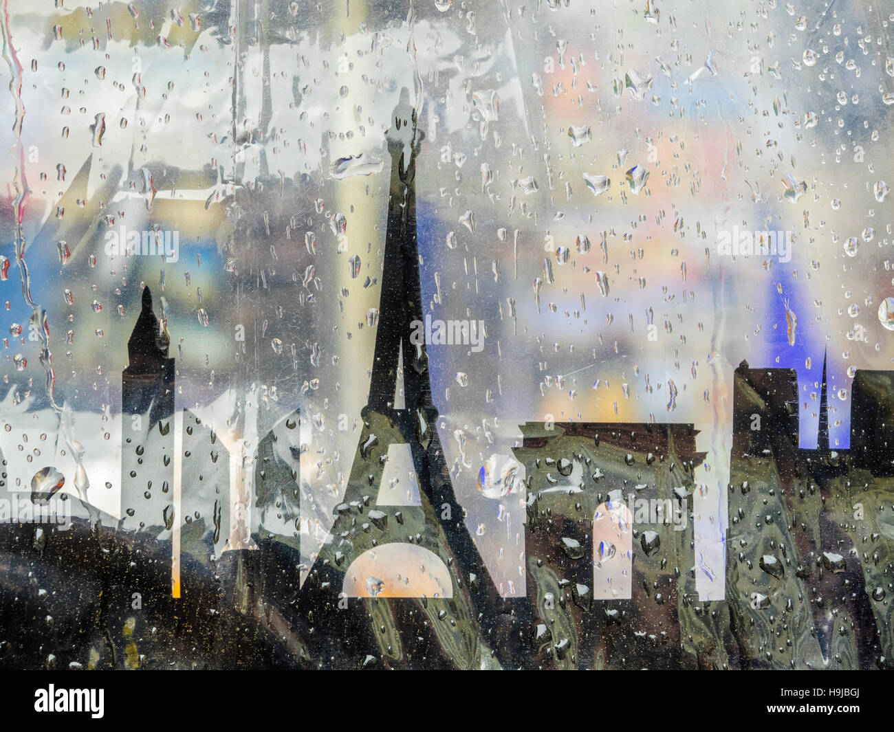 Paris Rain Wallpaper Hd