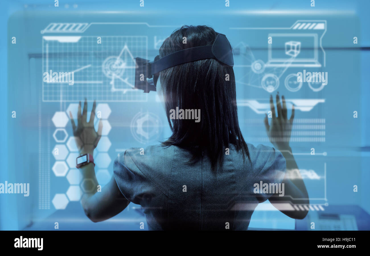 Composite image of business interface Stock Photo - Alamy