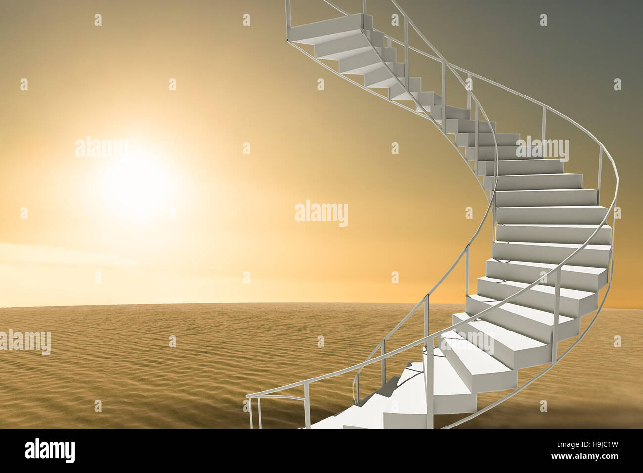 Corkscrew stairs hi-res stock photography and images - Alamy