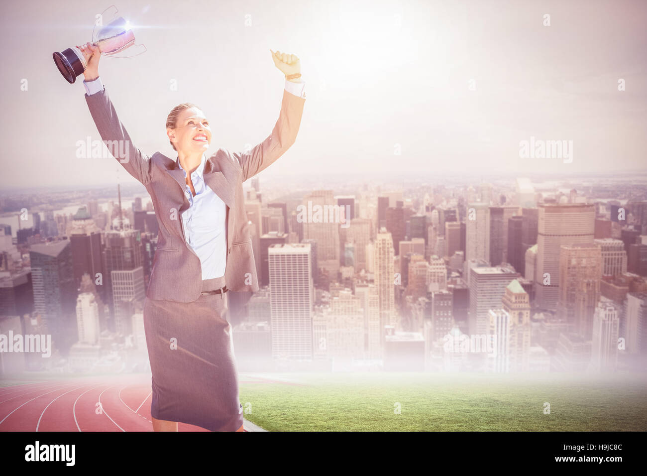 Lifting trophy hi-res stock photography and images - Alamy