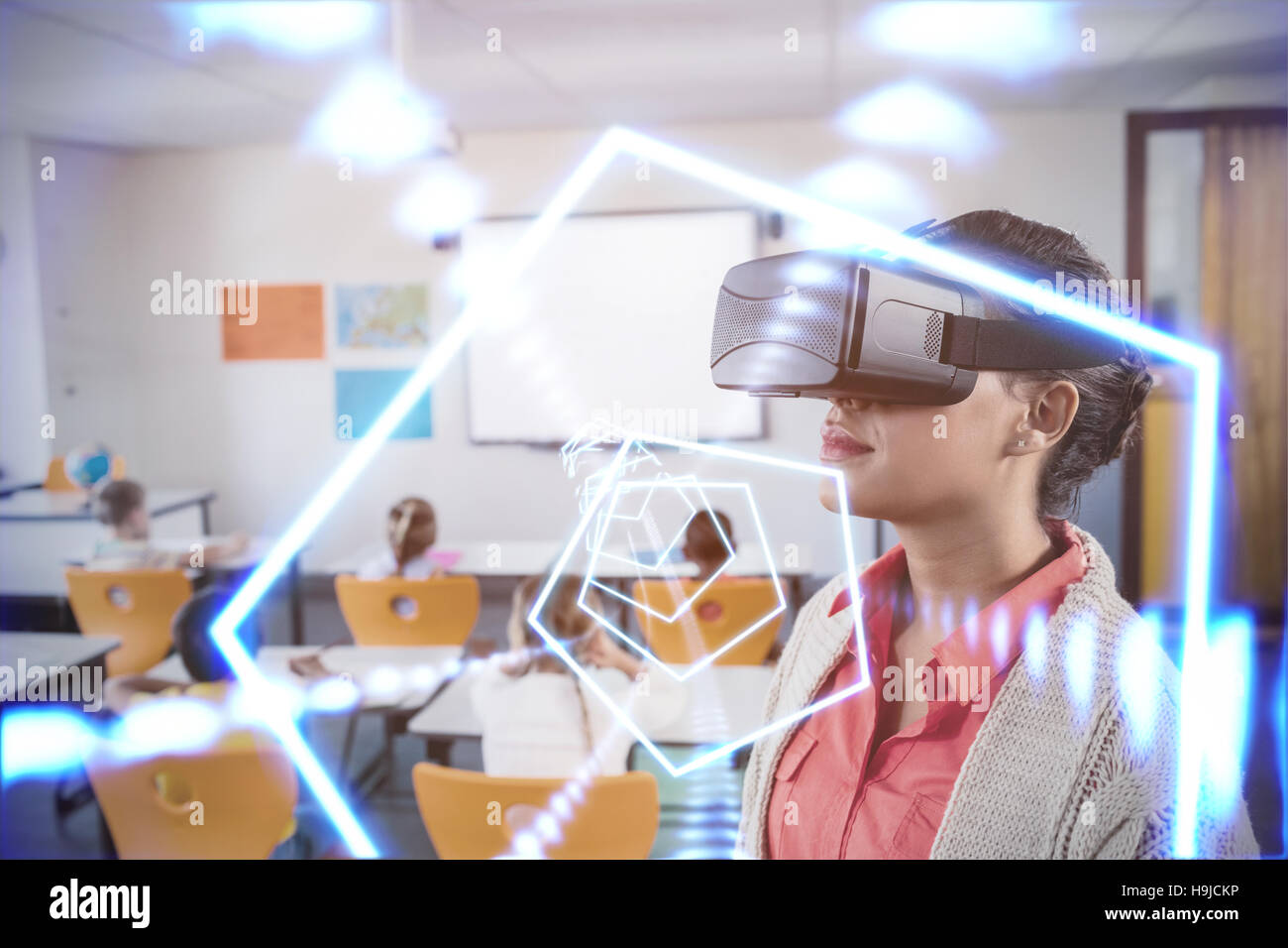 Asian teacher glasses classroom hi-res stock photography and images - Alamy