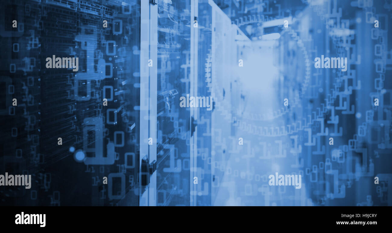 Animation binary coding glowing light hi-res stock photography and ...