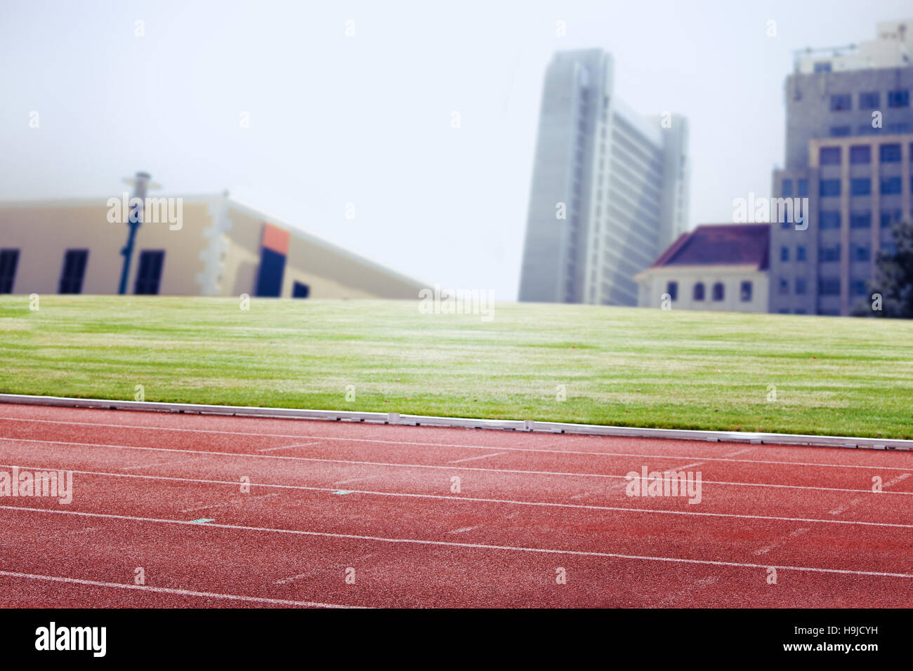 Composite image of race track Stock Photo - Alamy