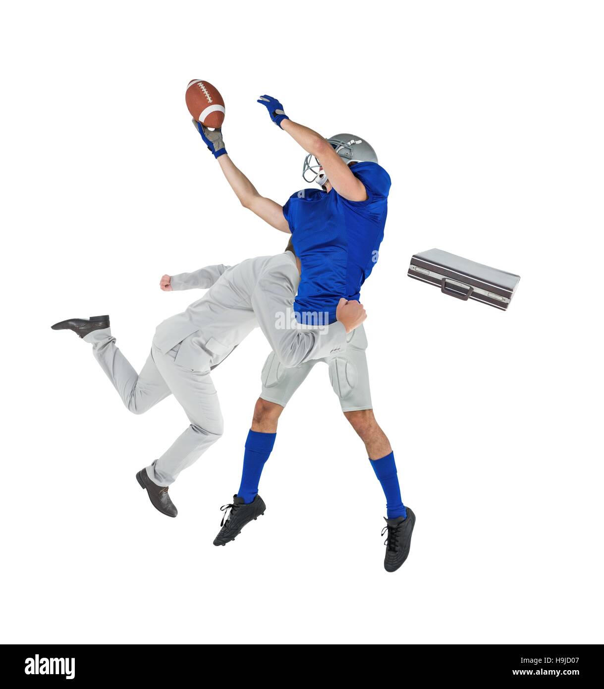 Football player tackling hi-res stock photography and images - Alamy