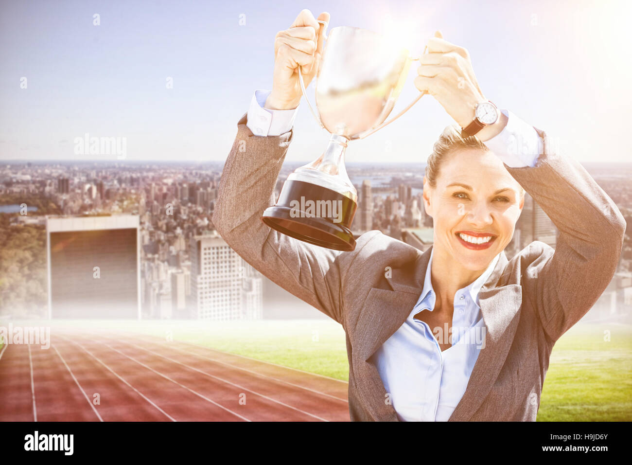 Lifting the trophy hi-res stock photography and images - Alamy