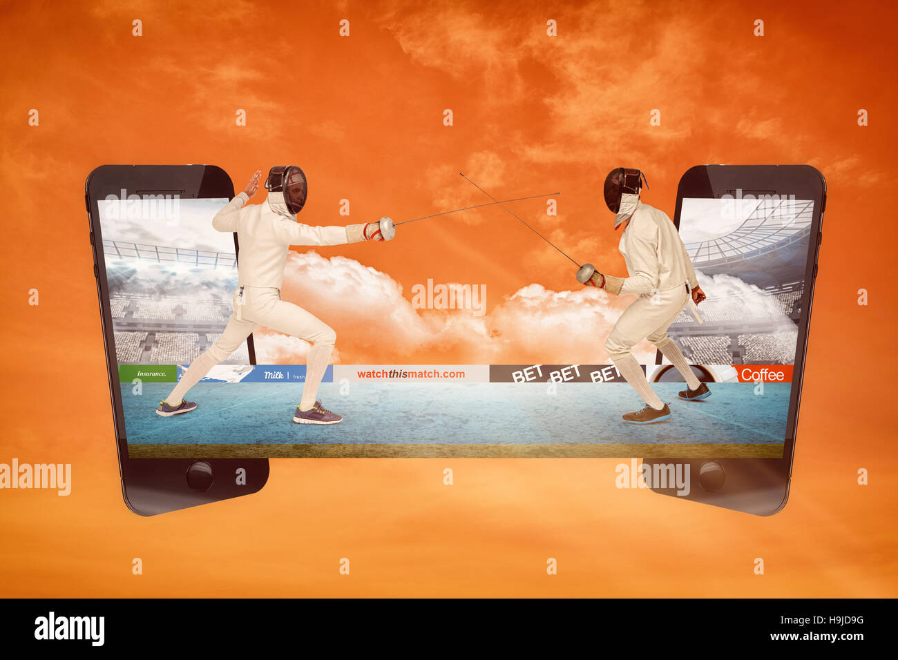 Rapier sword fight hi-res stock photography and images - Alamy