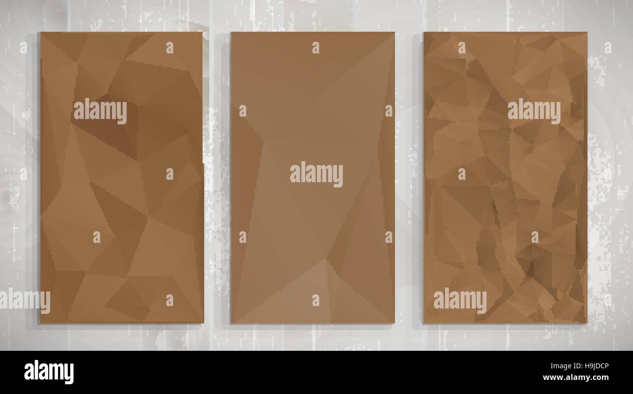 Crumpled paper triangular hi-res stock photography and images - Alamy