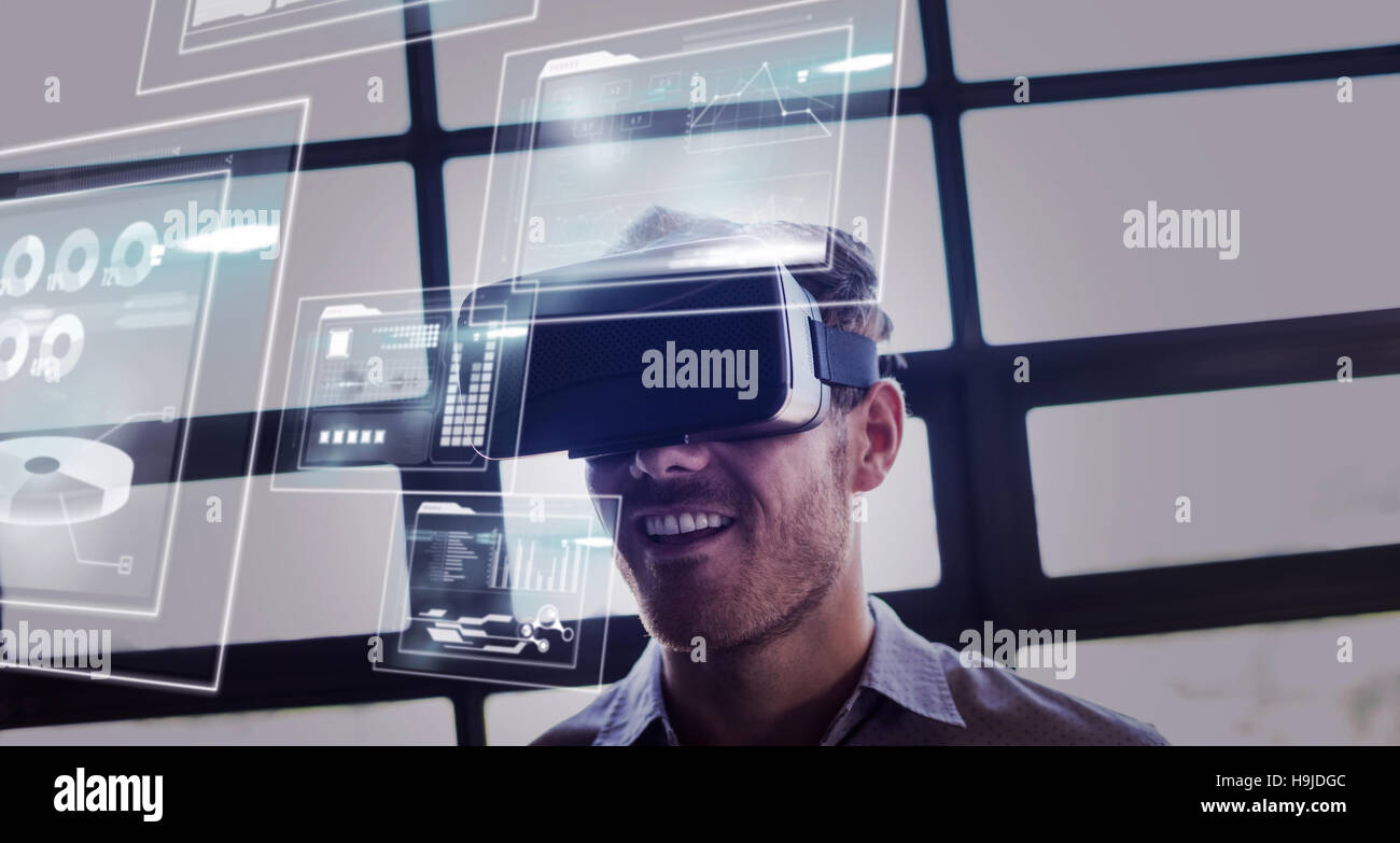 Digital composite technology interfaces hi-res stock photography and ...