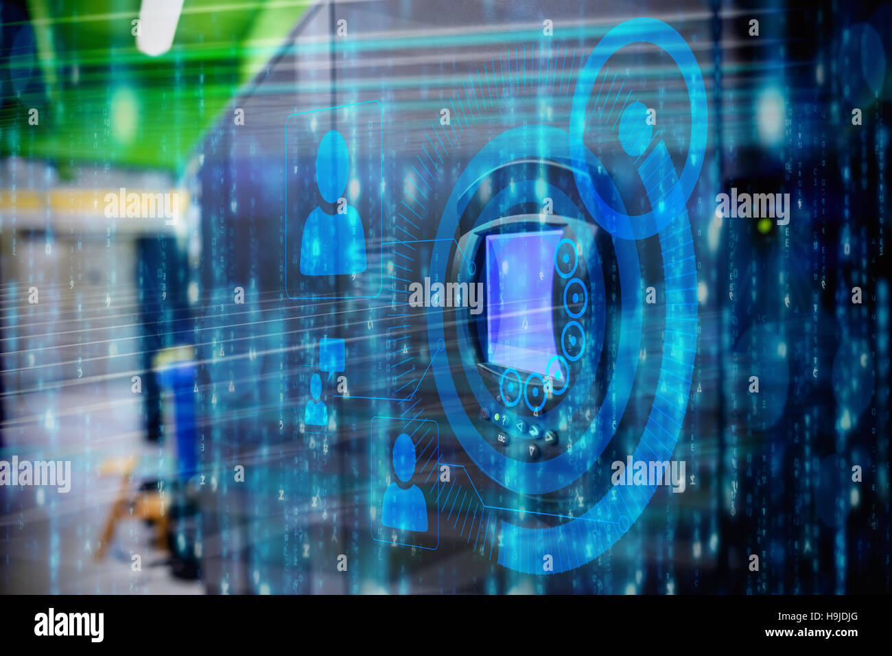 Composite image of interface Stock Photo - Alamy