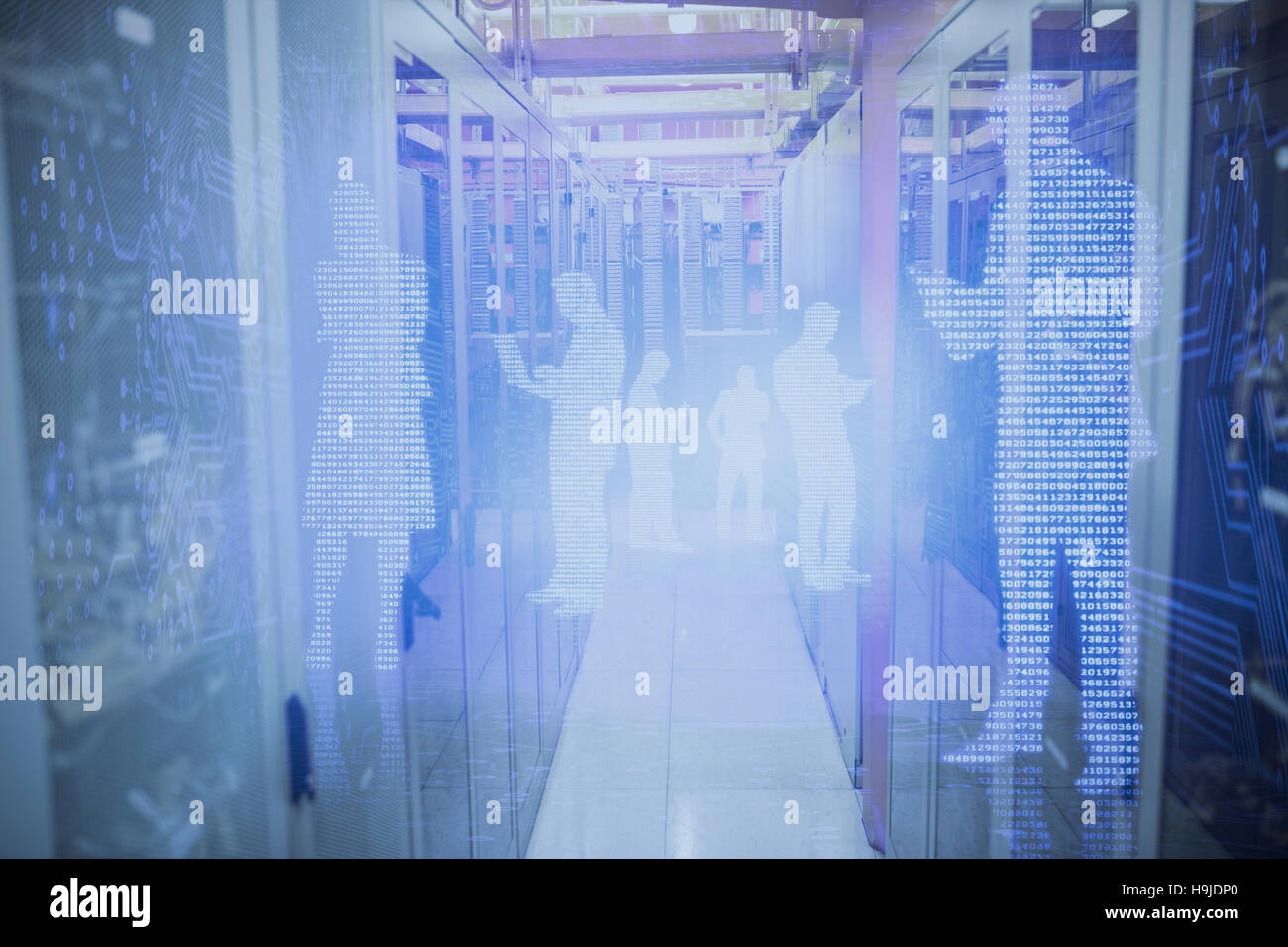 Composite image of image of data center Stock Photo - Alamy