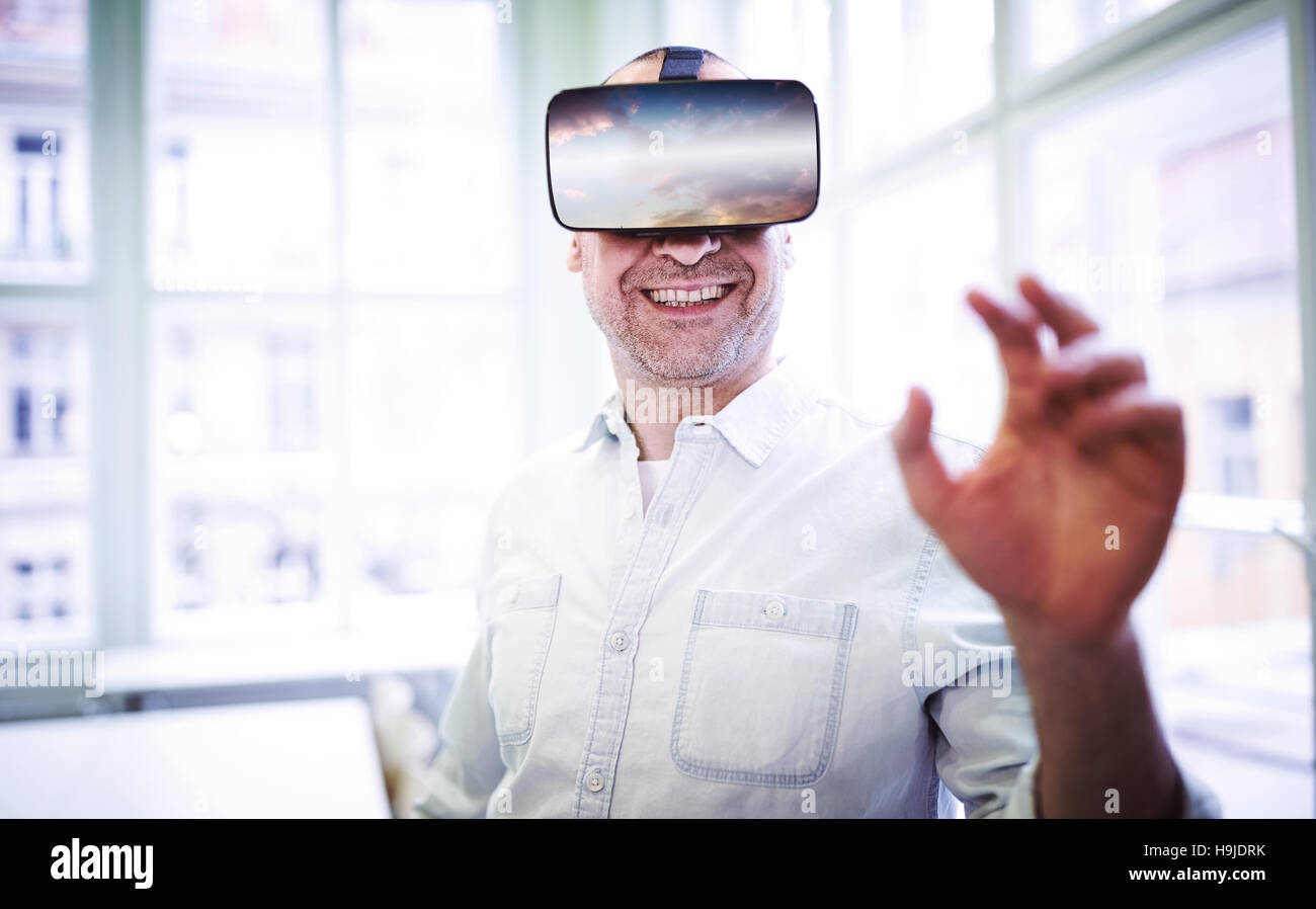 Composite image of fir tree forest in snowy landscape Stock Photo - Alamy