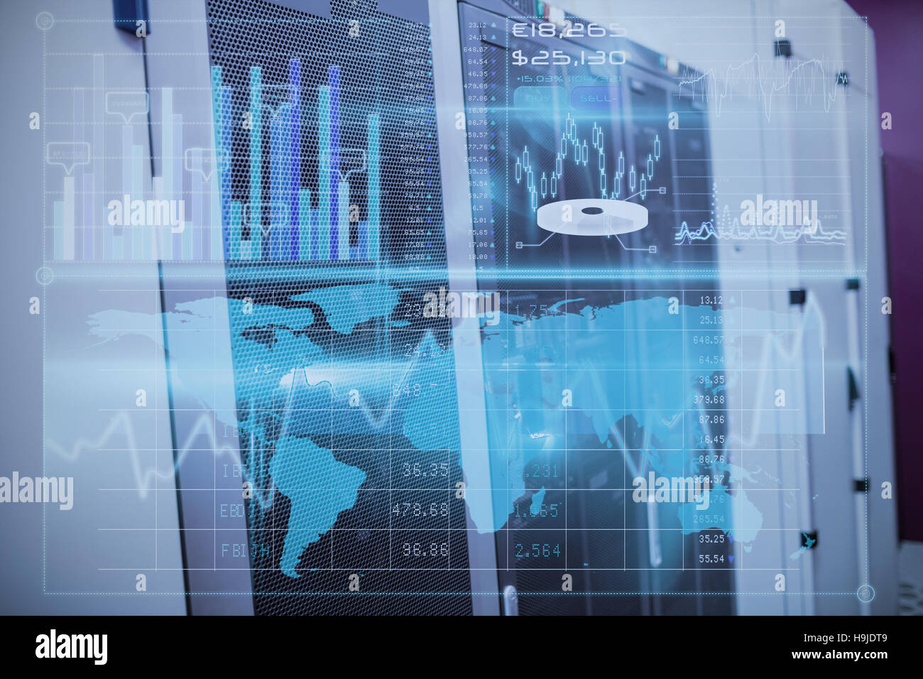 Composite image of business interface Stock Photo - Alamy