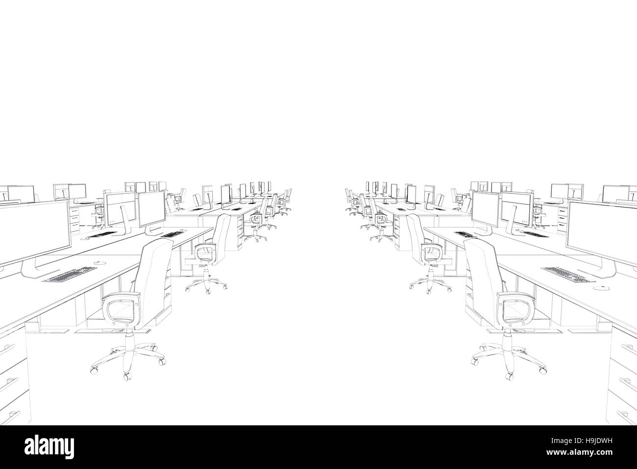 Draw of an open space Stock Photo - Alamy