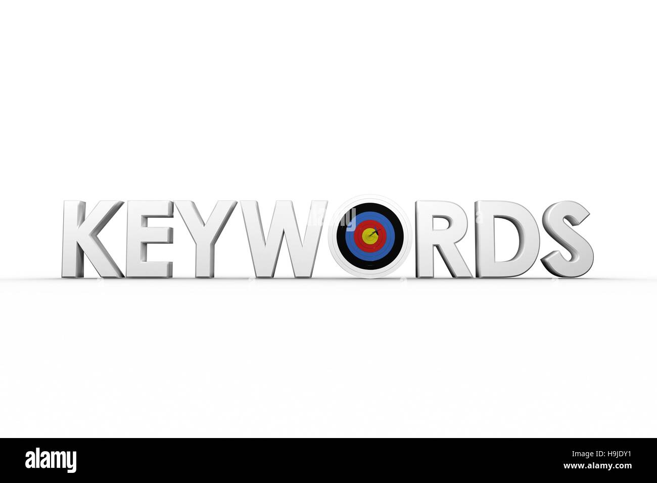 Illustrative image of the word keywords Stock Photo - Alamy