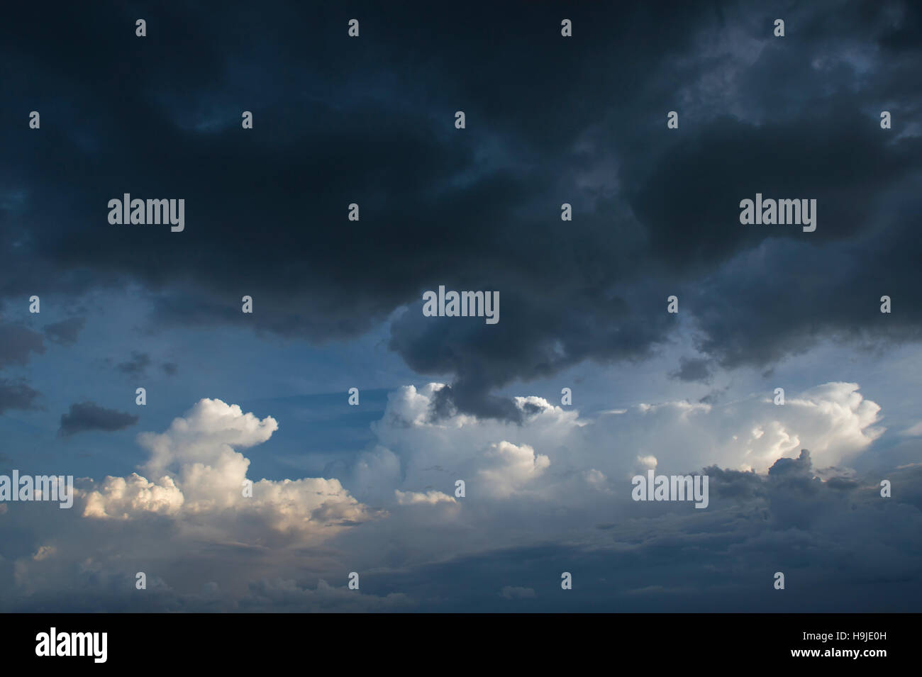 Dark blue Clouds Stock Photo - Alamy