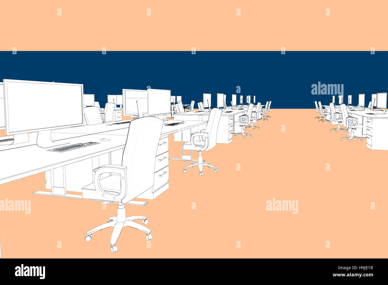 Composite image of draw of an open space Stock Photo - Alamy