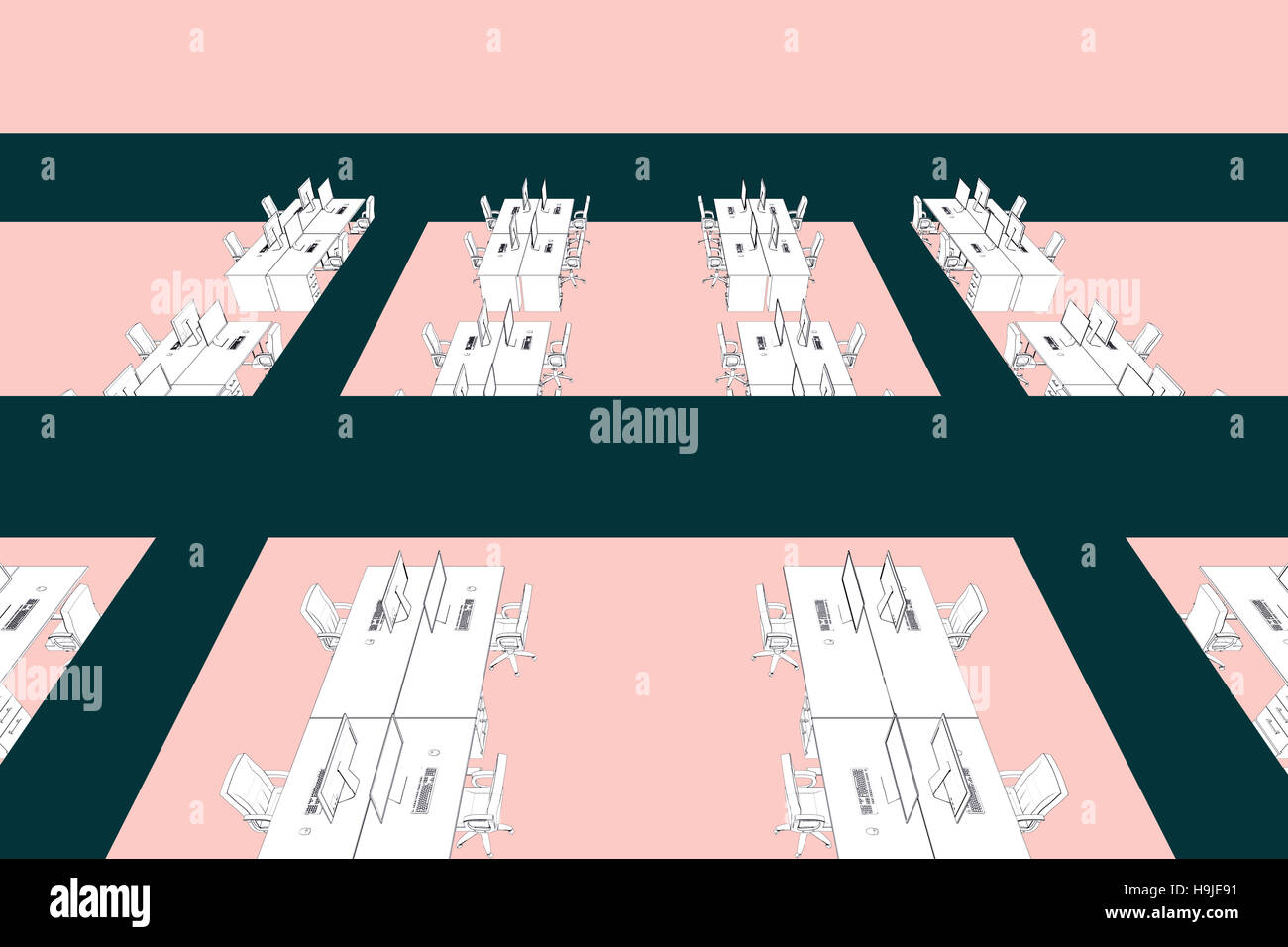 Composite image of draw of an open space Stock Photo - Alamy