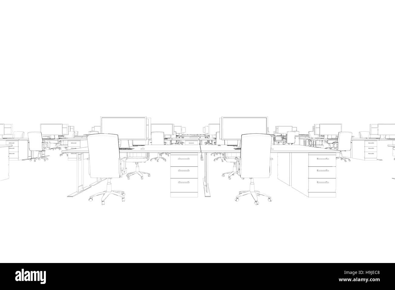 Draw of an open space Stock Photo - Alamy