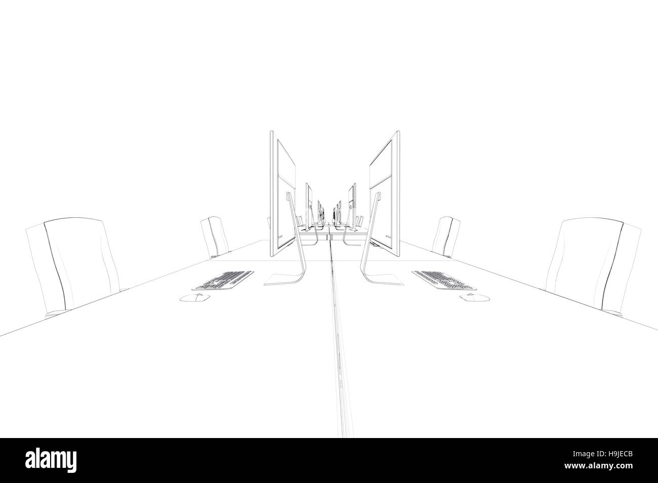 Draw of an open space Stock Photo - Alamy