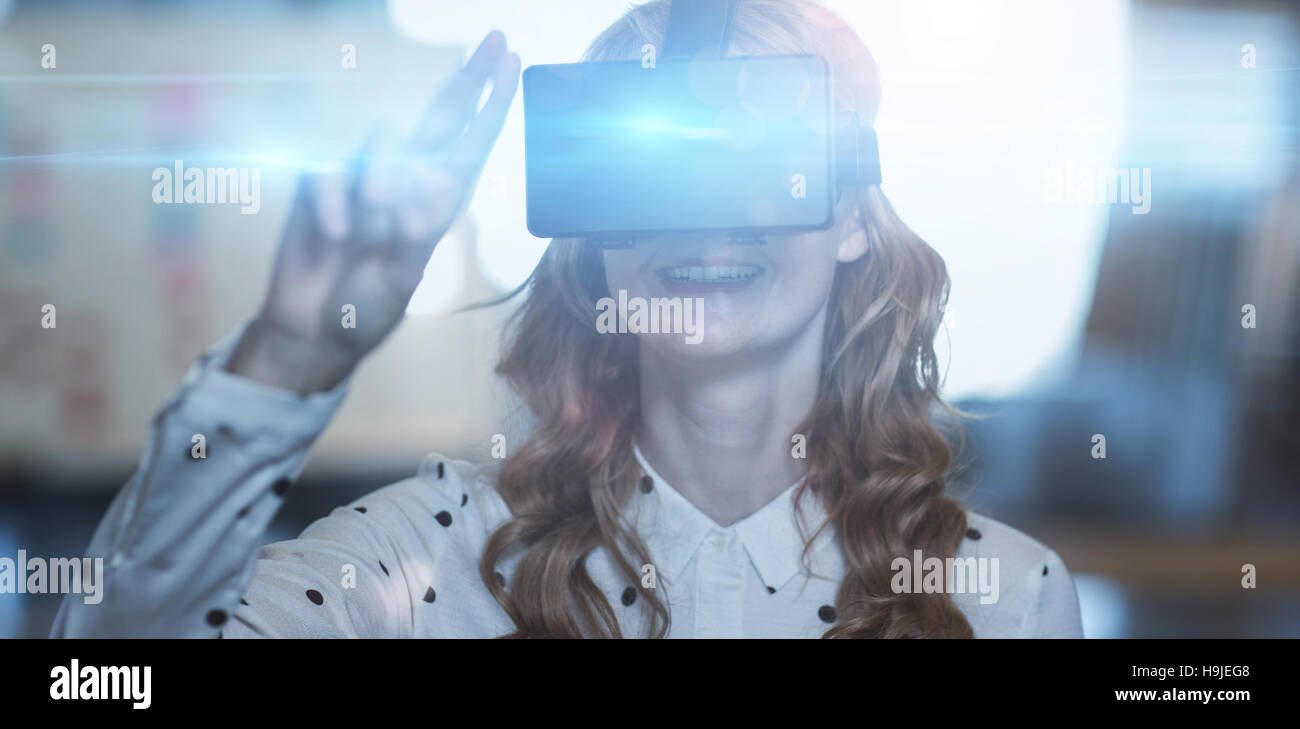Professional wearing virtual reality hi-res stock photography and ...