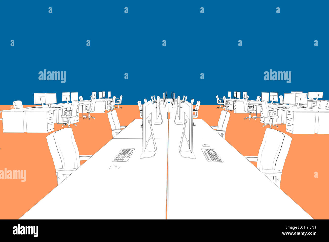 Composite image of draw of an open space Stock Photo - Alamy