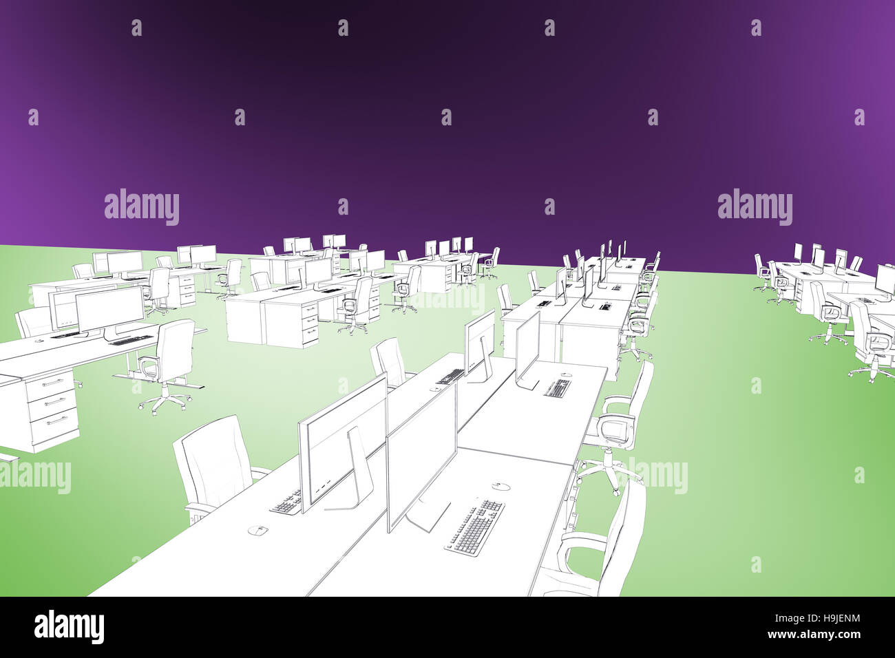 Composite image of draw of an open space Stock Photo - Alamy