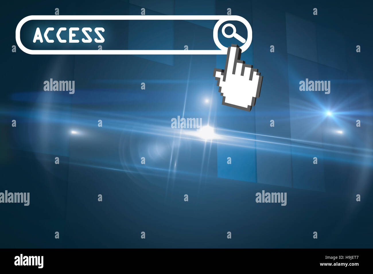 Composite image of a cursor on white background Stock Photo - Alamy