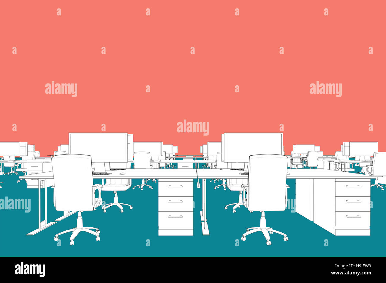 Composite image of draw of an open space Stock Photo - Alamy