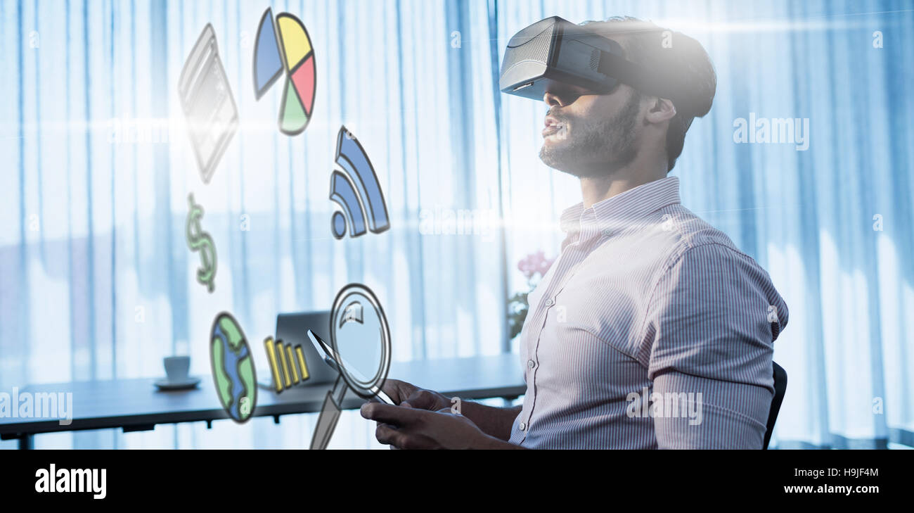 Composite image of business icons Stock Photo - Alamy