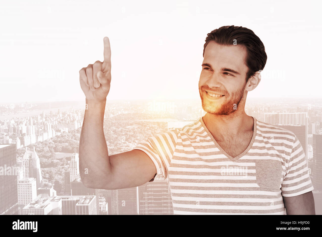 man hand pointing at something Stock Photo - Alamy