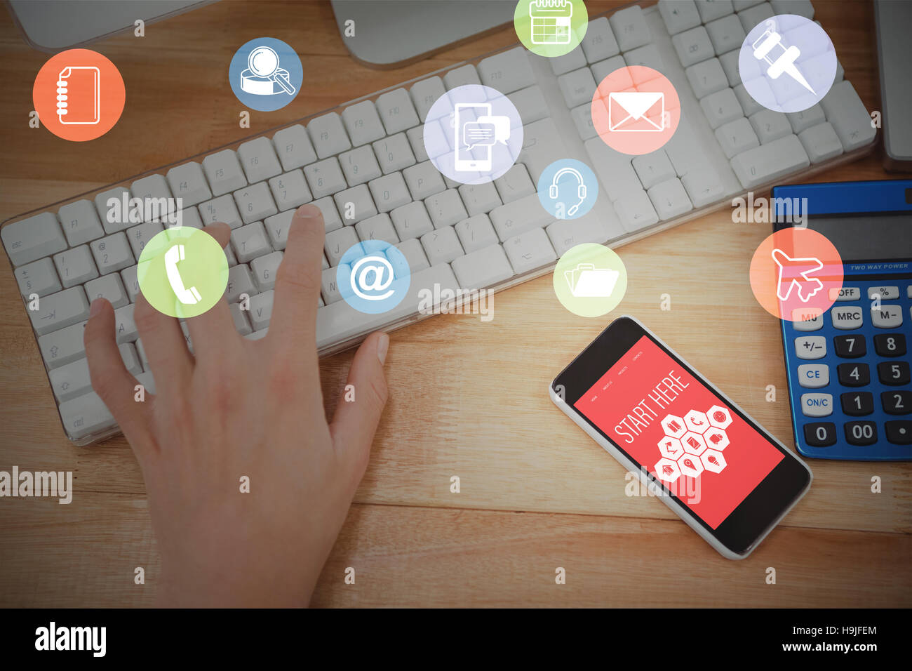 Computer monitor keyboard icon symbols hi-res stock photography and ...