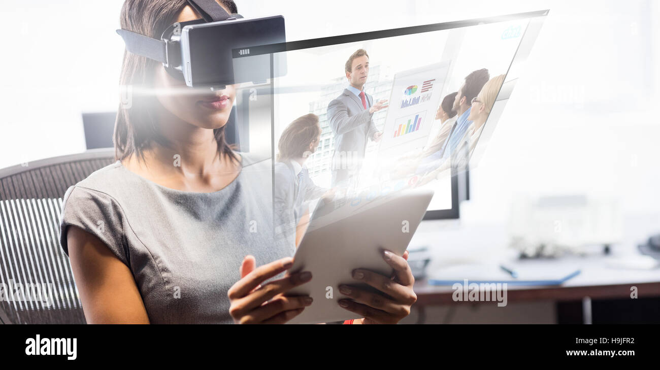 Composite image of screen of a video call Stock Photo - Alamy