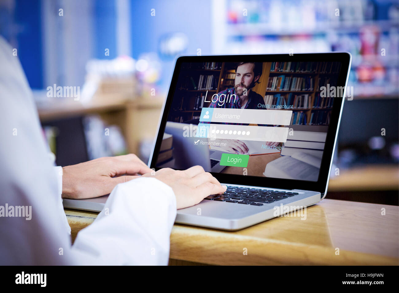 Computer with login screen hi-res stock photography and images - Alamy