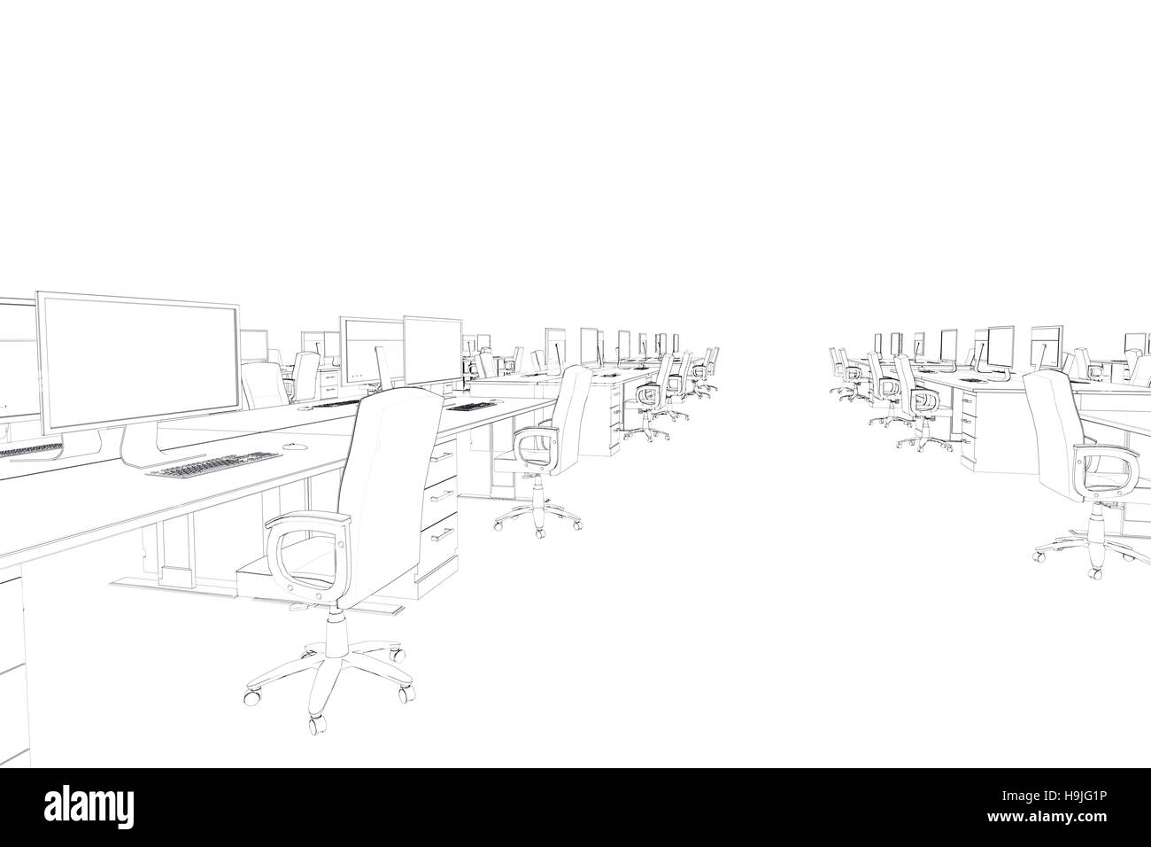 Draw of an open space Stock Photo - Alamy