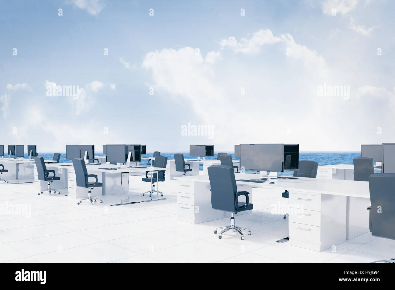 Office in nature Stock Photo - Alamy
