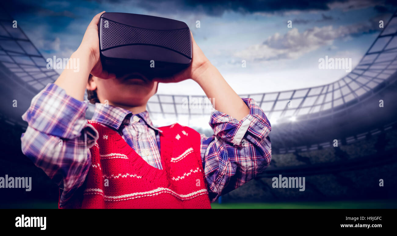 Composite image of children using an oculus Stock Photo - Alamy