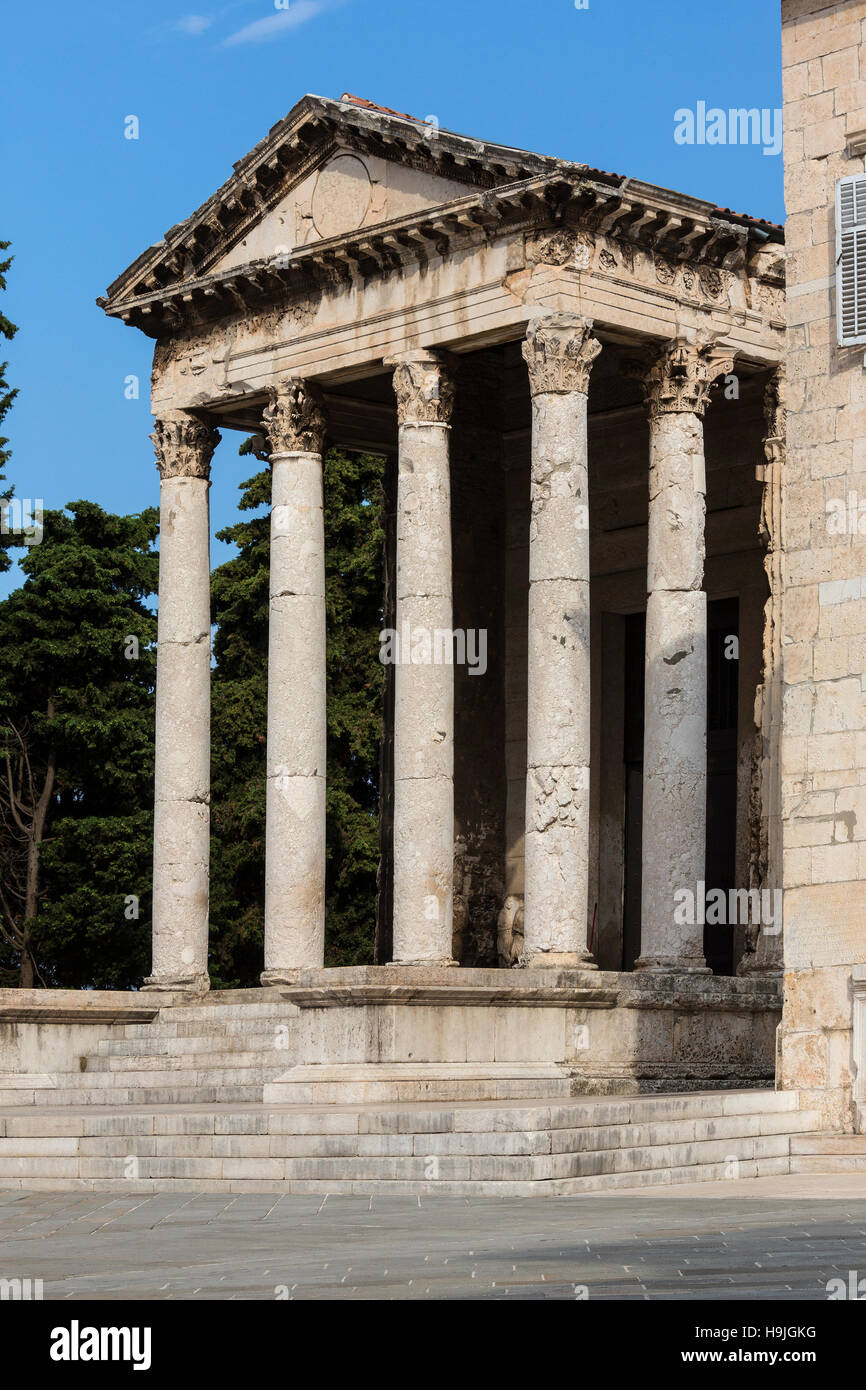 The Temple of Augustus is a well-preserved Roman temple in the city of ...