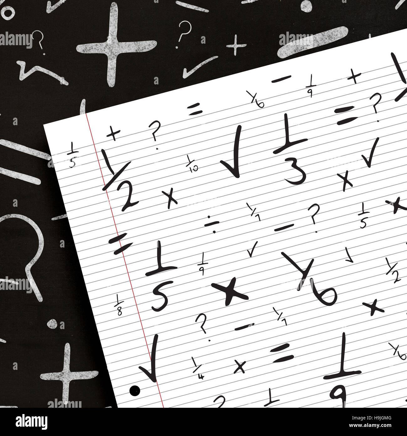 Composite image of maths Stock Photo - Alamy