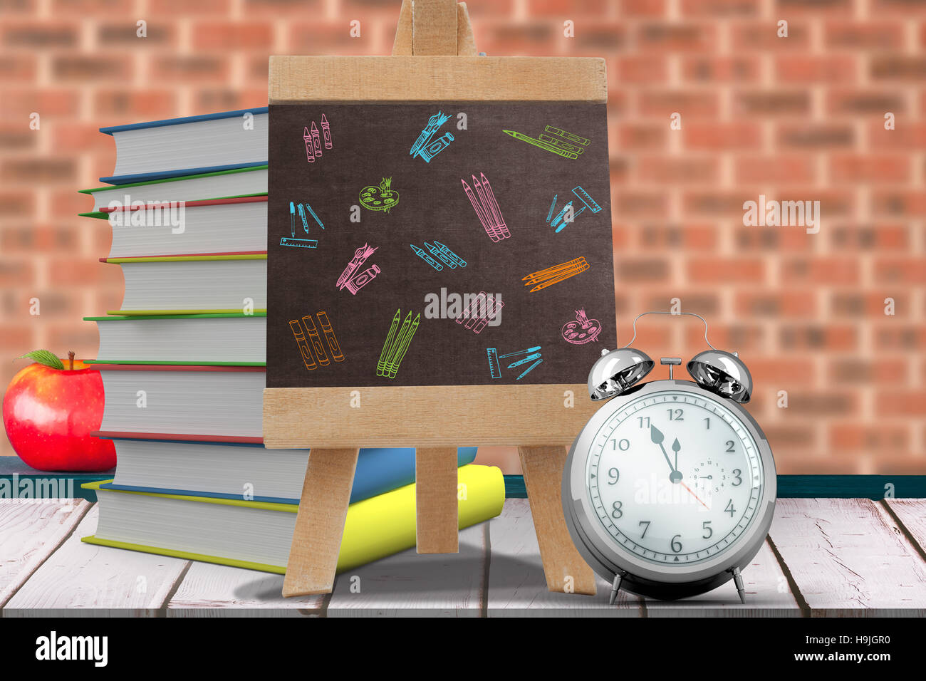 Composite image of art supplies Stock Photo - Alamy